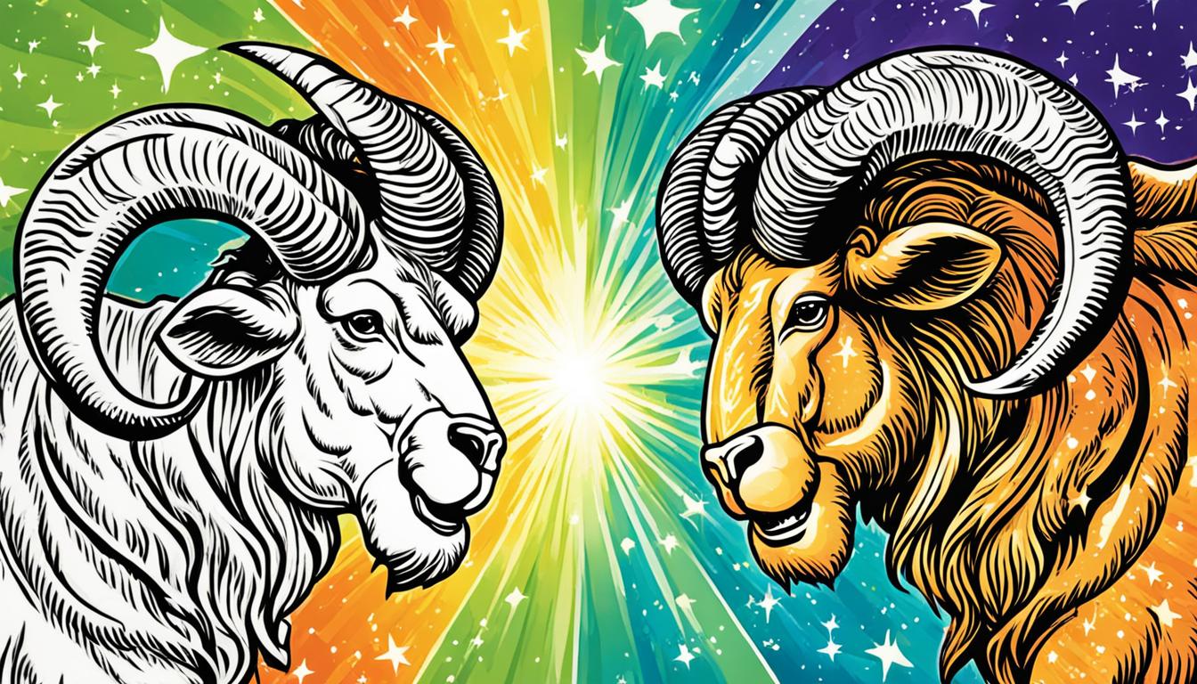 Stier und Widder Sternzeichen im Vergleich