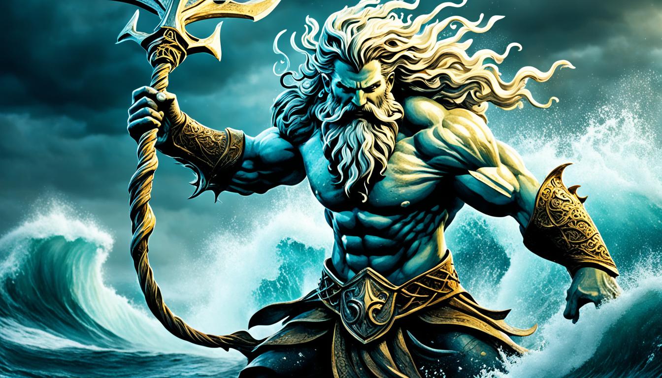 Aegir (Ægir), der mächtige Meeresgott aus der nordischen Mythologie