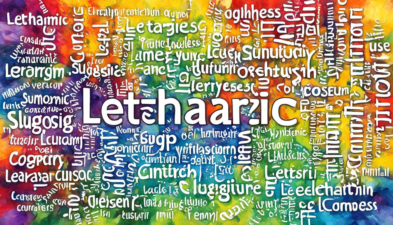 Synonyme für lethargisch - Antonym und Übersetzungen