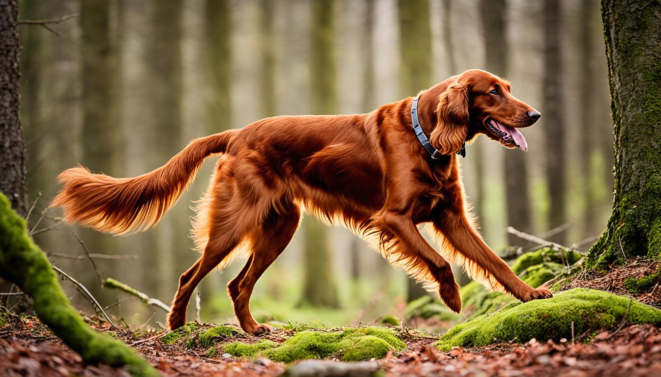 Irish Red Setter: Elegante Hunderasse